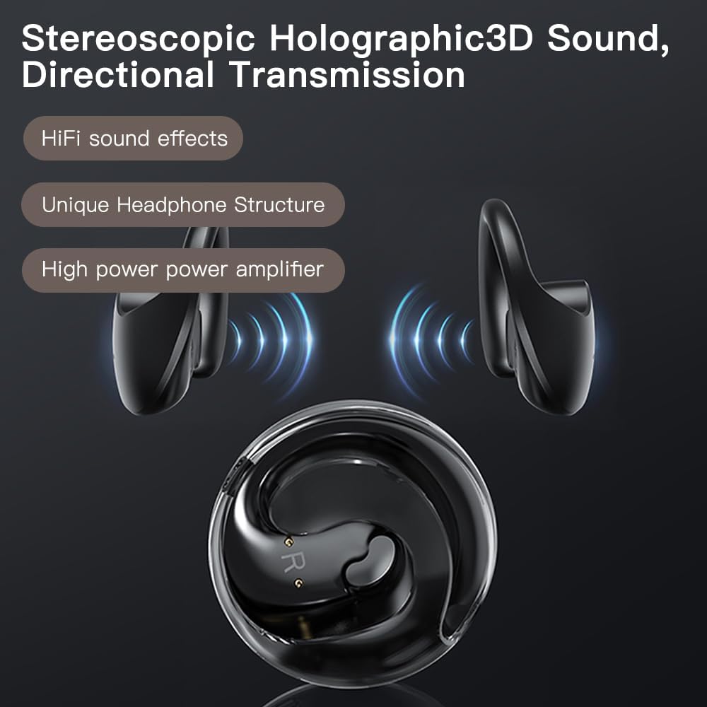 GMABCD JM13 Ows Hanging Earphones 5.4 Bluetooth , Air Conduction Wirel ...